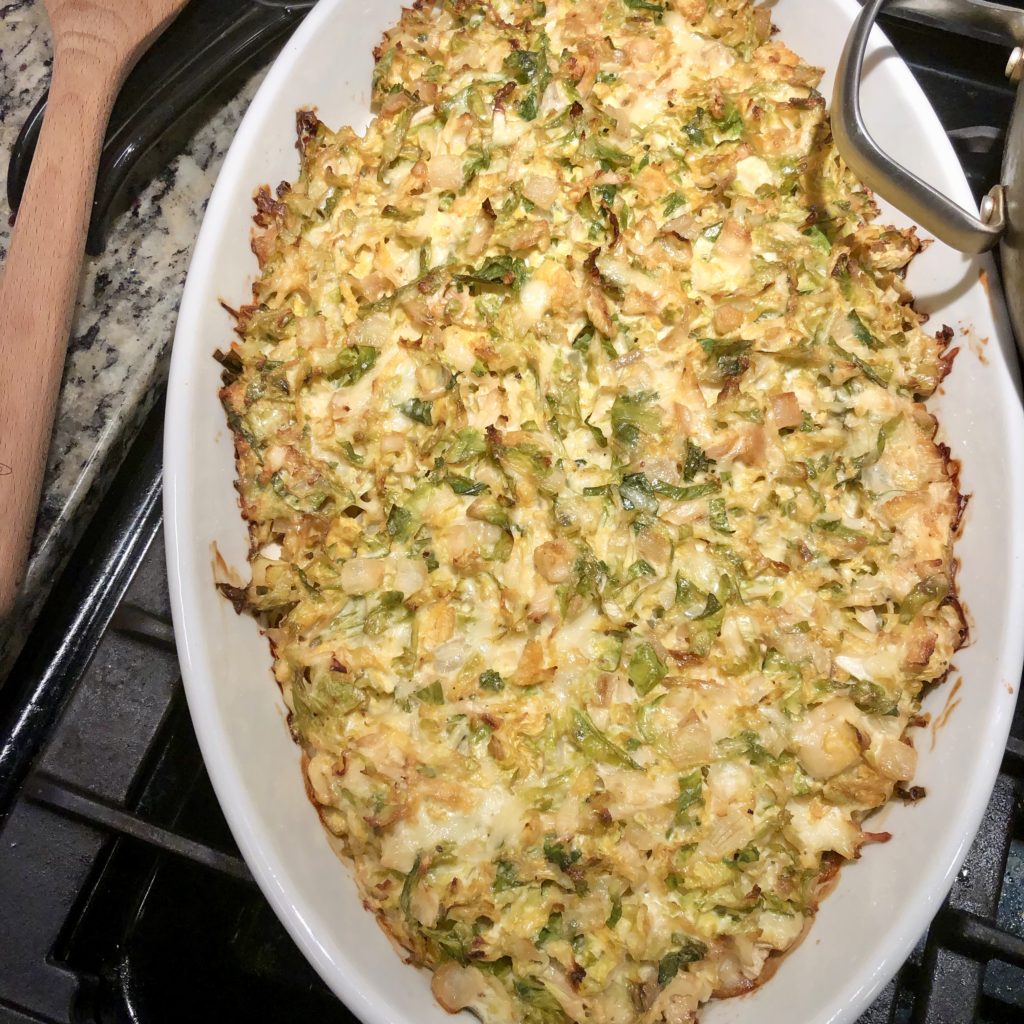 Lemony Yogurt Brussels Sprouts Casserole - Blythes Blog
